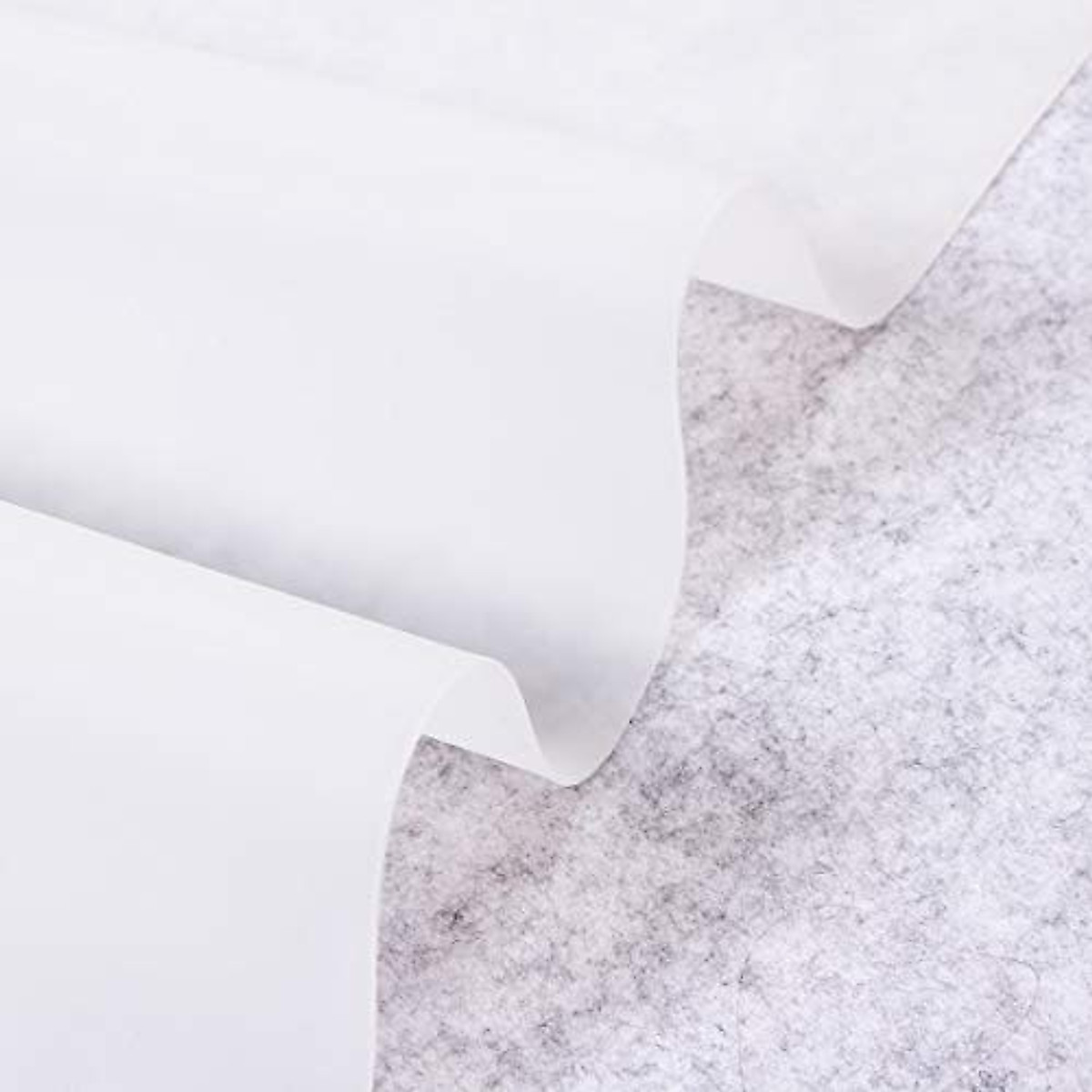 KimTin Food Grade Nonstick Silicone Pastry Mat,Countertop Protector, Kitchen Counter Mat,Heat Resistant,Washable,Table Mat,Size 23.62 x 15.75 inches,Set of 2 (Translucent)