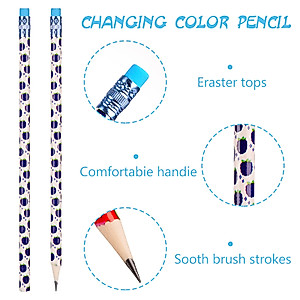 SAIWEILAI ONLINE 100 Pieces Scented Pencils School Pencils Cylinder Wood Pencils Smelly Pencils with Fruit Elements for Teachers Children Classrooms and Party Gifts Supplies, 10 Styles (100)