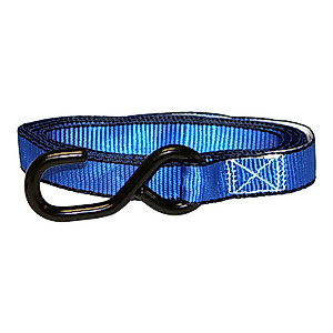 Everest Premium Ratchet Tie Down – 1 PK – 1 IN – 15 FT – 500 LBS Working Load – 1500 LBS Break Strength – Cambuckle Alternative – Cargo Straps Perfect for Moving Appliances, Lawn Equipment and Motorcycles, Pack of 1