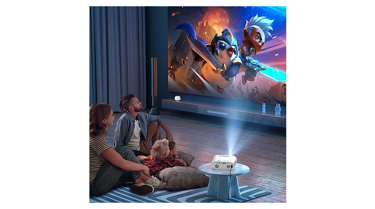 GooDee 2021 G500 Video Projector - Bright 1080P Home Theater