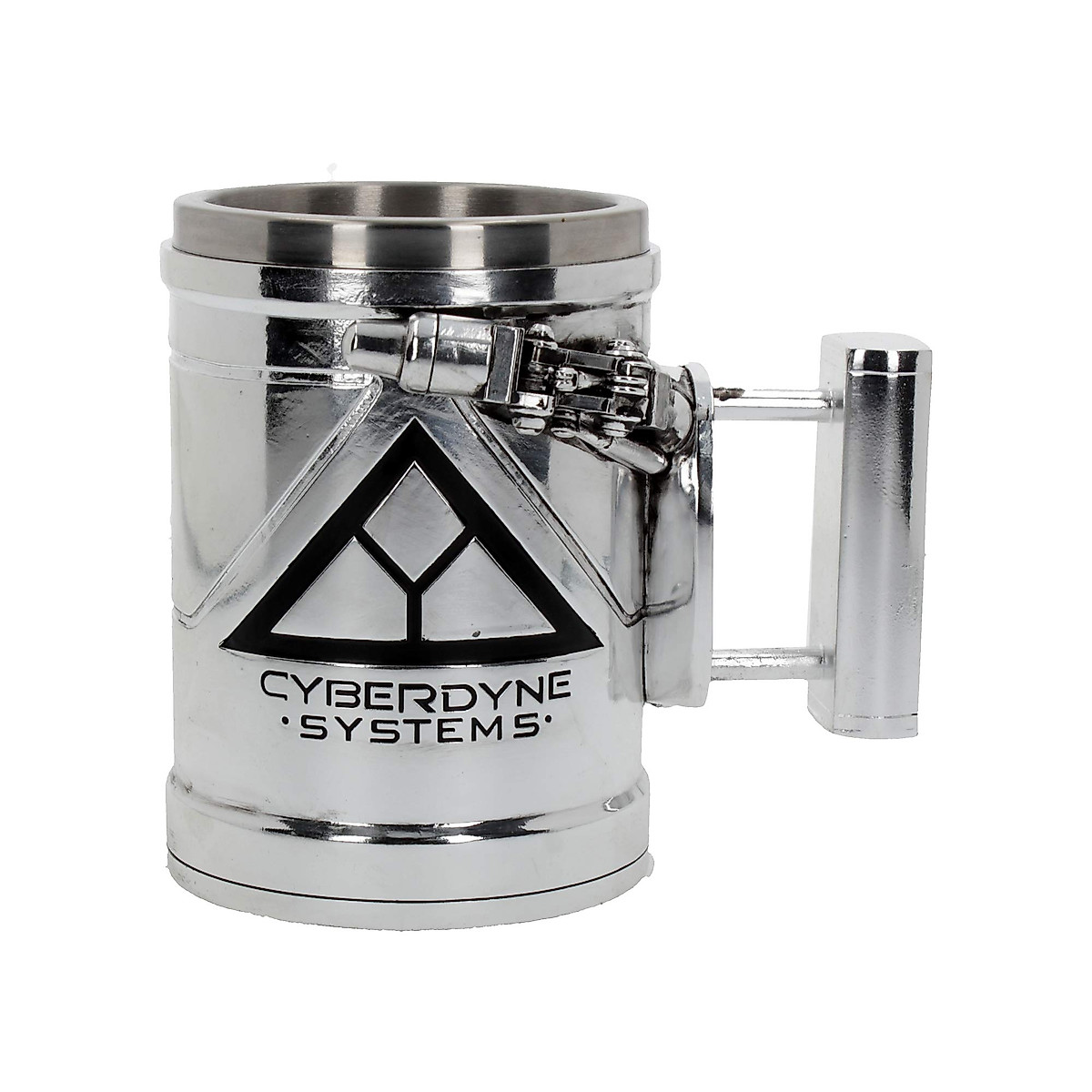 Nemesis Now T-800 Terminator 2 Judgement Day Tankard Mug Featuring the Cyberdyne Systems Logo, Officially Licensed Hand-Painted Resin, Futuristic Sci-Fi Decor, 17cm