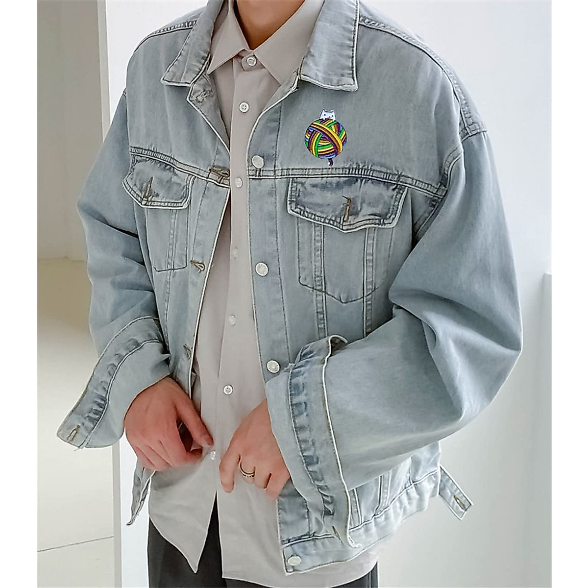 Cartoon Rainbow Wool Ball Cat Brooch LGBT Pride Flag Enamel Pin Gay Badge Hat Clothes Brooch Bag Lapel Pin Badge Jewelry Art Gift for Friends