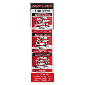 Rutland Products Creosote Remover, 3 oz. Toss-in Canister, Beige, 3 Count