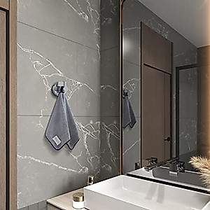 JASSFERRY Single Dual Towel Hooks Wall Mounted Bathroom Closets Coat Clothes Heavy Duty Robe Hook Holder Bathroom, Polished Chrome (Single Hook A)