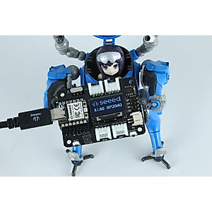 Seeed Studio XIAO RP2040 Microcontroller, with Dual-Core ARM Cortex M0+ Processor, Supports Arduino, MicroPython and CircuitPython with Rich Interfaces.