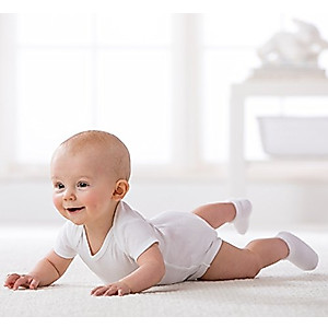 Gerber Baby 4-Pack Short-Sleeve Onesies Bodysuit, white, 4T