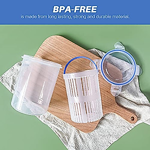 KIKINIKO Pickle Jar 24 oz pickle container with strainer Pickle Holder Keeper Lifter, pickle storage container pickle strainer,Flip Jar with Leak Proof and Lock It Lid