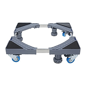 Artilife Adjustable Mobile Base,Multi-functional Movable Base with 4 Single Wheels 4 Feet for Washing Machine,Dryer and Refrigerator