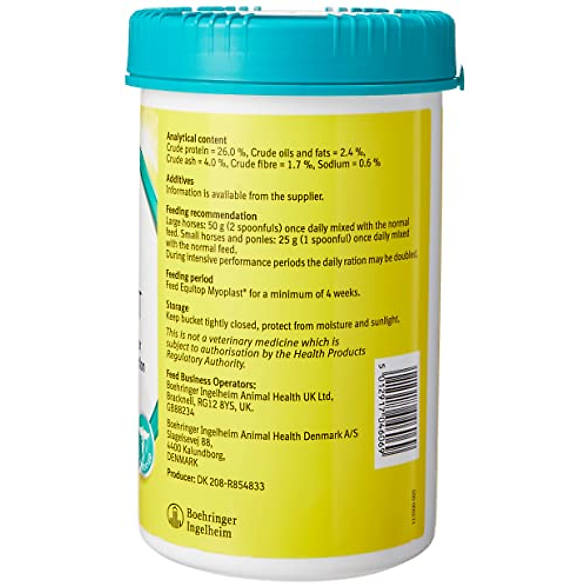 Equitop Myoplast Supplement For Horses 1.5kg By Equitop Myoplast
