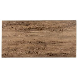 Flash Furniture Small Rustic Natural Home Office Folding Computer Desk - 36"