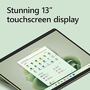 Microsoft Surface Pro 9 (2022), 13" 2-in-1 Tablet & Laptop, Thin & Lightweight, Intel 12th Gen i5 Fast Processor for Multi-Tasking, 8GB RAM, 256GB Storage with Windows 11, Forest