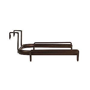 Spectrum Diversified Ashley Over-The-Cabinet-Door Grocery Installation Plastic Recycling & Trash, Under Sink Garbage Bag Holder, Bronze