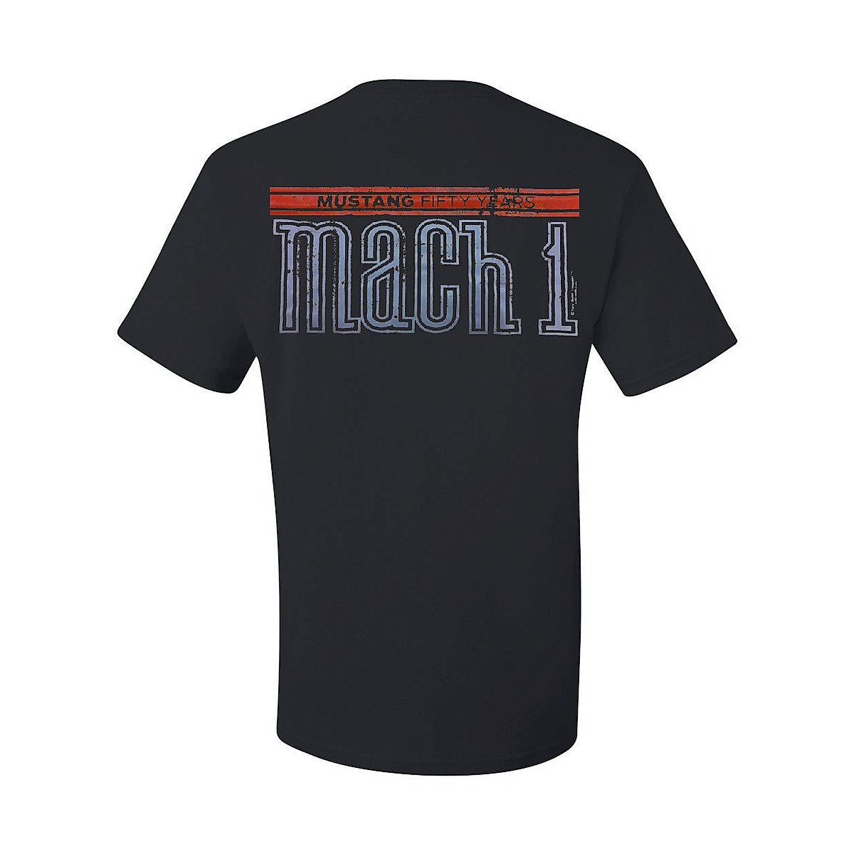 Licensed Ford Mustang Mach 1 T-Shirt 50th Anniversary Tee Shirt Black 4X-Large