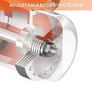 Concrete Vibrating Motor, 30W Concrete Vibrator Waterproof Vibrating Motor 110V 3600rpm Aluminum Alloy Case Mini Vibrating Motor Single Phase for Shaker Table