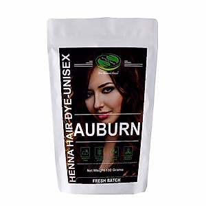 1 Pack Of Auburn Henna Hair & Beard Color/Dye 100 Grams - Natural Hair Color, Plant-based Hair Dye - The Henna Guys