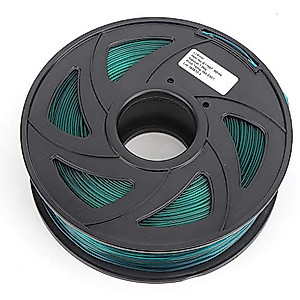1.75mm 1KG 3D Printer Filament Transparent Green 3D Printing Material Neatly Wound PLA Meta Long Filament Bundle 3D Printer Accessories for Home Decoration