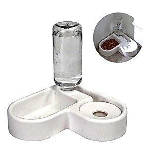 Refilling Water Bowl for Small Pets Food and Water Feeder Cats Dogs Rabbits