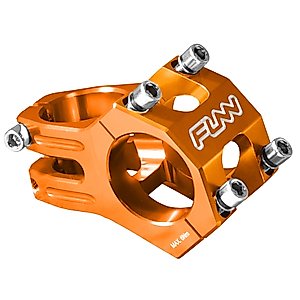 Funn Funnduro MTB Stem with 35mm Bar Clamp - The Ultimate Ultralight and Tough Alloy Bicycle Stem for Mountain Bike and BMX Bike, Length 45mm stem (Orange)