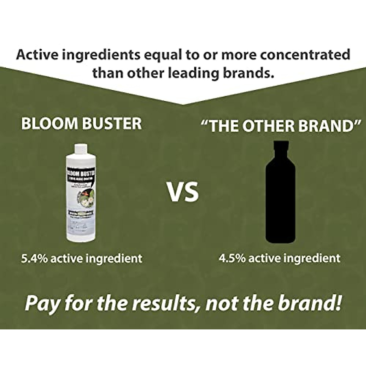 Bloom Buster Pond Algae Control - 16oz - Fast Acting Algaecide, Use in Fountains & Outdoor Ponds Containing Koi & Other Fish - EPA Registered