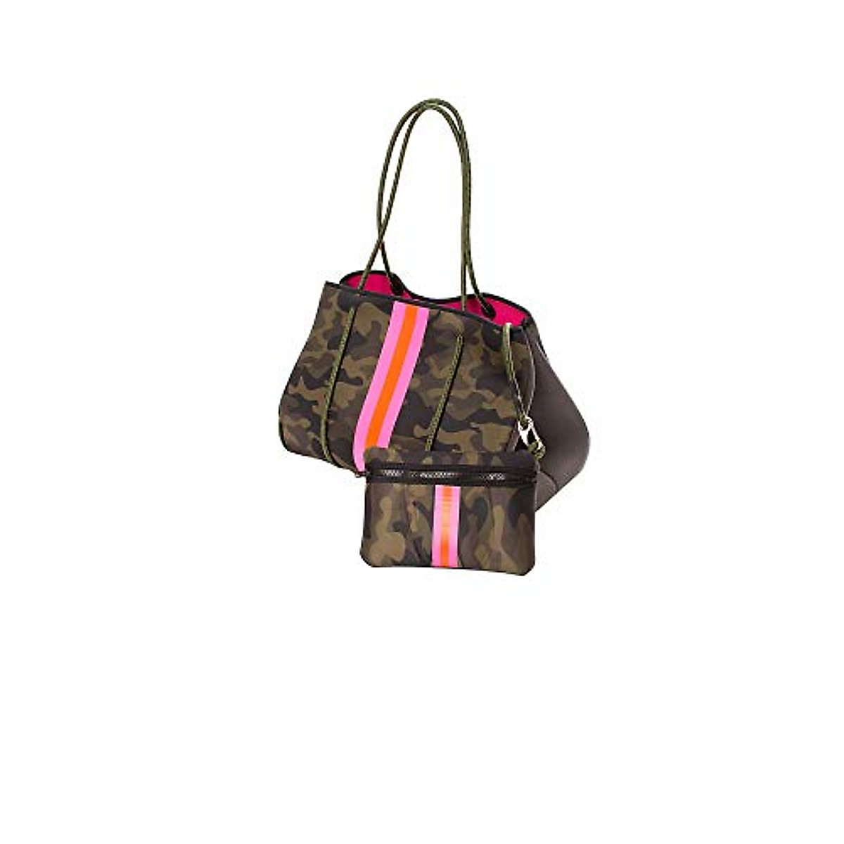 Haute Shore - Greyson Show-Off Neoprene Tote Bag w/Zipper Wristlet Inside