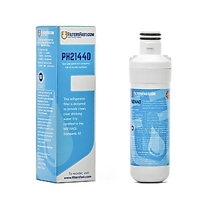 PureH2O PH21400 Compatible Replacement for Select LG and Kenmore Refrigerator Models Carbon Water Filter Cartridge, Fridge Water Dispenser