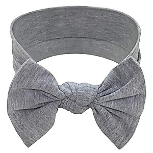 BABYGIZ Baby Girl Headbands-Infant,Toddler Cotton Handmade Hairbands with Bows Child Hair Accessories (Black, White, Gray)