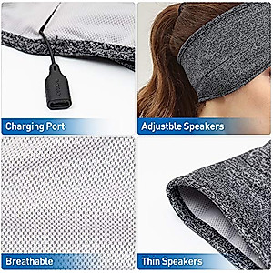 Perytong Sleep Headphones, Bluetooth Sports Headband Headphones with Ultra-Thin HD Stereo Speakers Perfect for Sleeping,Workout,Jogging,Yoga,Insomnia, Air Travel, Meditation