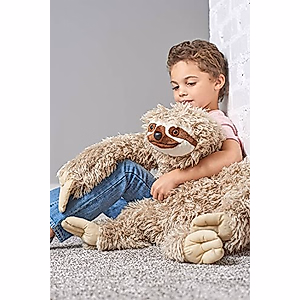 Wild Republic Jumbo Sloth Plush, Giant Stuffed Animal, Plush Toy, Gifts for Kids, 30 Inches