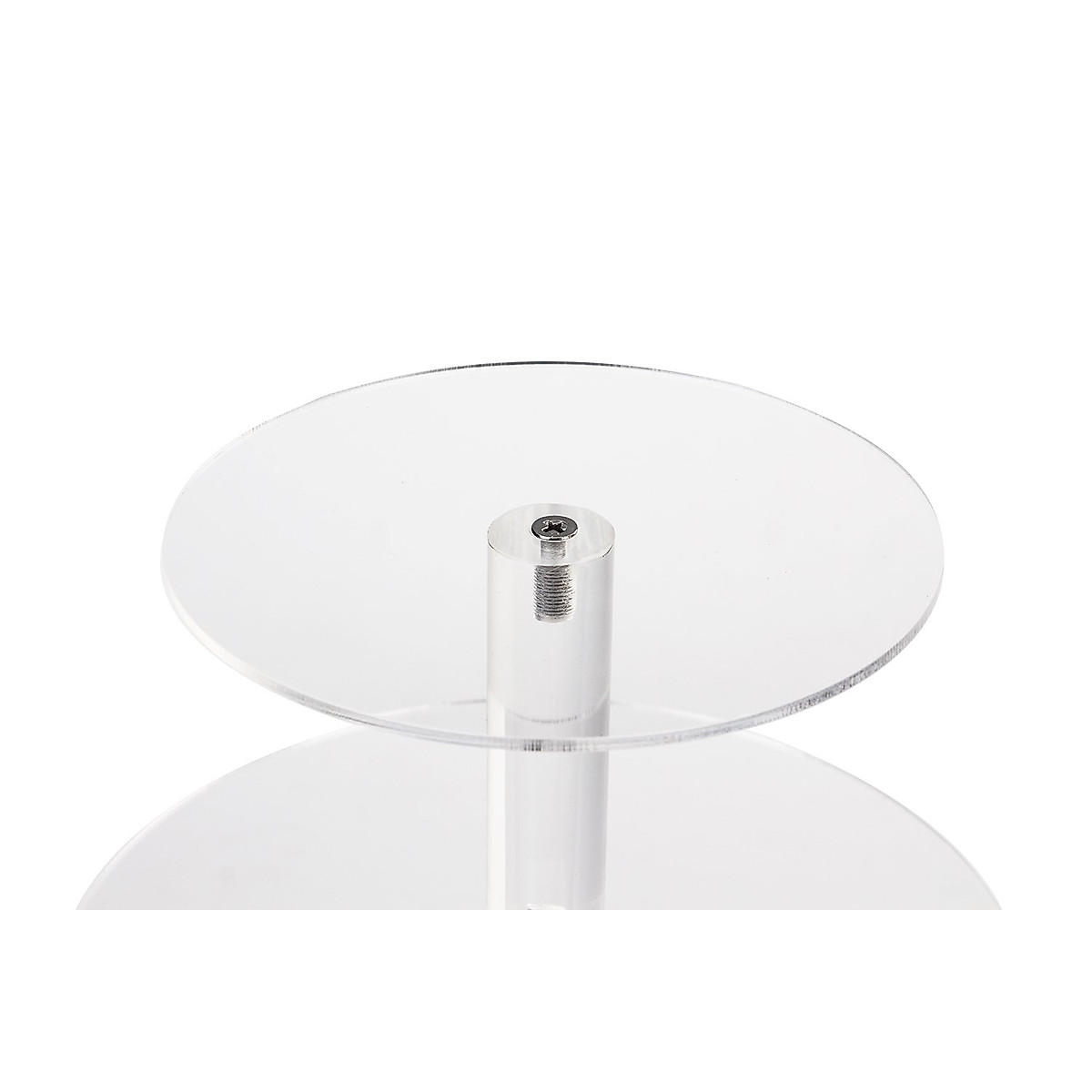 YestBuy 4 Tier Cupcake Stand, Acrylic Cupcake Tower Stand, Premium Cupcake Holder, Clear Cupcake Display Tree Tower Stand for 52 Cupcakes, Display for Pastry Wedding Birthday Party (4 Tier Round)