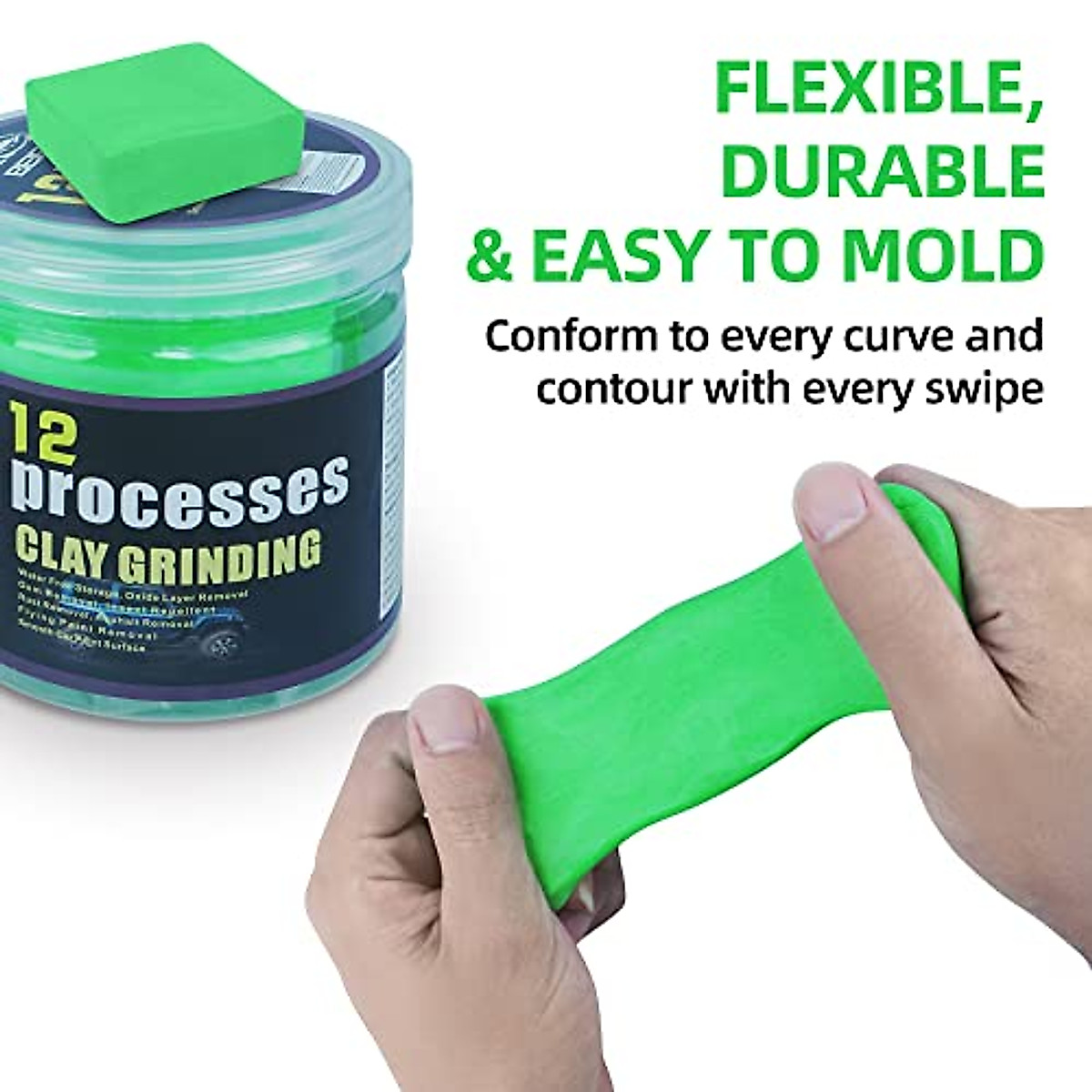 Beiguoo Car Clay Bars Detailing kit 4 Pack 400g, Auto Detailing Magic Clay Bar Cleaner for Car Vehicle Cleaning