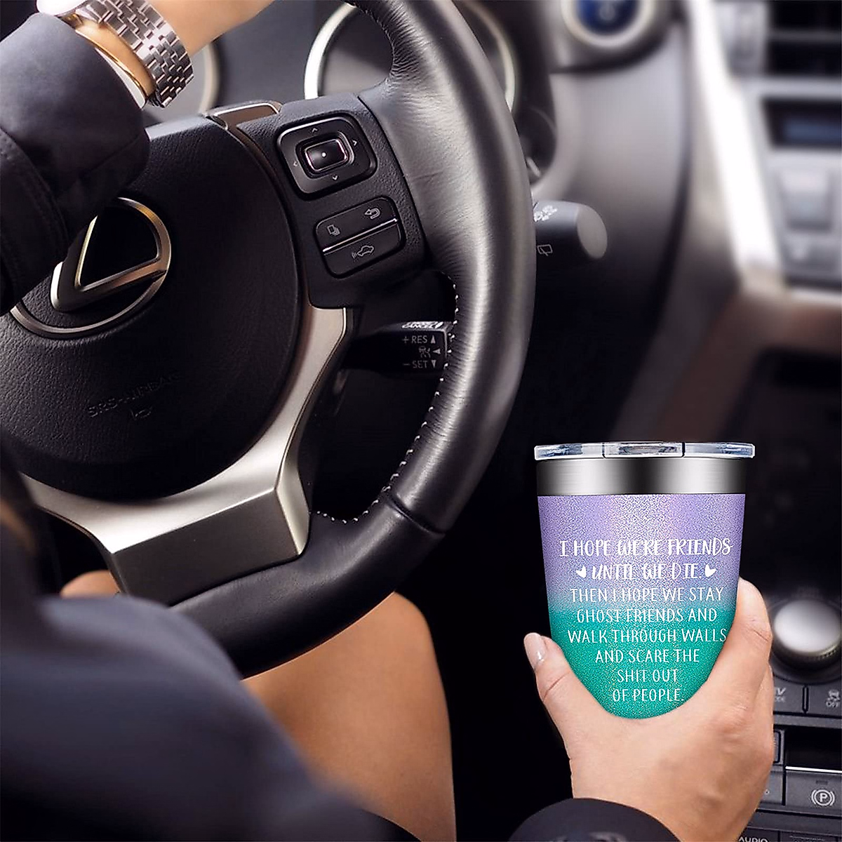 Fufendio Best Friend Birthday Gifts for Women - Friendship Gifts - Vacuum Insulated Tumbler Cup