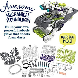 Thames & Kosmos Ultra Bionic Blaster STEM Experiment Kit | Construct a Robotic Foam Dart Blasting Glove | Challenging Build, Learn About Mechanical Technology & Engineering