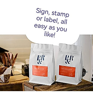 50 Count 32oz/1kg White Kraft Paper Coffee Bags - High Barrier Aluminium Foil Liner - Flat Bottom Coffee Pouches with Degassing Valve, Food Storage Bags with Rsealable Zipper & Easy Open Tape (50pcs, 32oz/1kg)