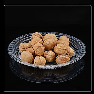 YAOSHENG 100PCS Disposable plastic table ​plate for Party Supplies,Holiday,Easter,Cake.