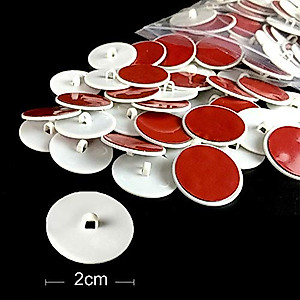 30 Pieces 2cm Diameter Ceiling Stick Adhesive Hooks Christmas Ball Adhesive Hanging Hooks Poster Pole Hook Sticky Top Accessories for Party Mall Advertising Christmas Ceiling Hanging Ornaments