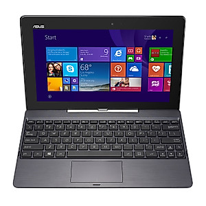 ASUS T100TAF-C1-GR Laptop (Windows 8.1, Intel Bay Trail-T Z3735F 1.33GH, 10.1" LED-lit Screen, Storage: 64 GB, RAM: 2 GB) Grey