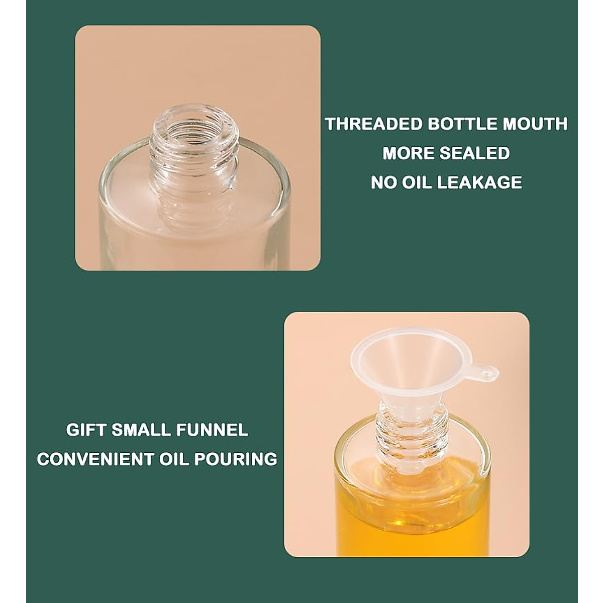 PCBEAR Oil Sprayer for Cooking,100ml Oil Sprayer for Air Fryer, Salad,BBQ,Roasting