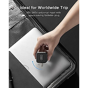 USB C Charger, INIU 20W PD3.0 Fast Charging Wall Charger with Foldable Plug, Universal USB Type C Power Adapter Block Compatible with iPhone 13 12 11 Pro XS X 8 Samsung S20 iPad Pro AirPods Google etc