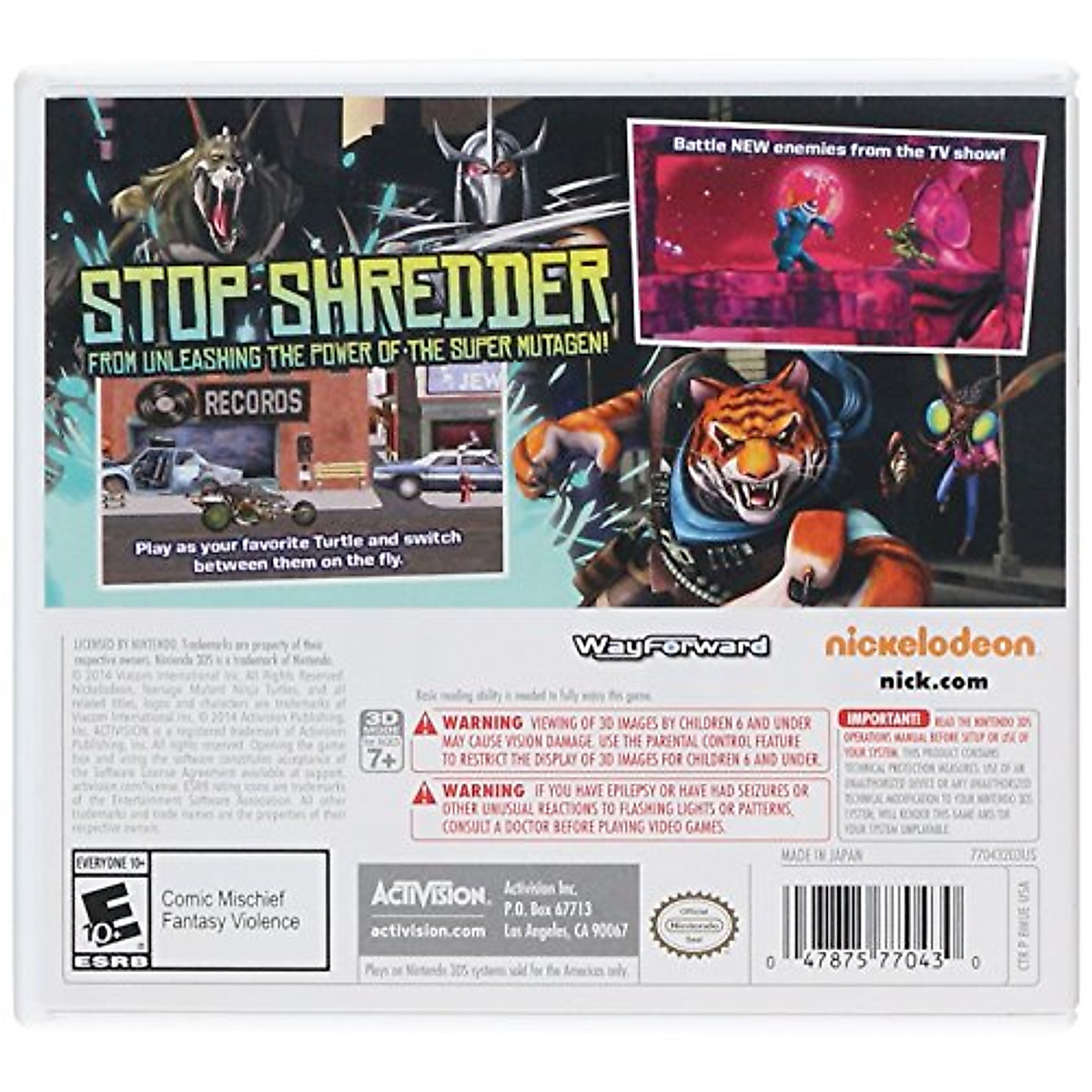 Teenage Mutant Ninja Turtles: Danger of the OOZE - Nintendo 3DS