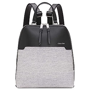 Calvin Klein Jasper Double Compartment Backpack, Black/Gray
