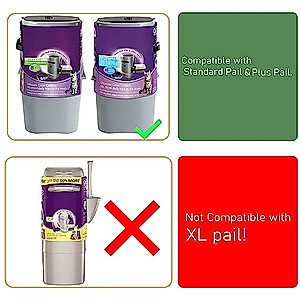 Varycony Cat Litter Refills Bag Cartridge Compatible with Your Genie Litter Standard Pail, Plus Pail, 8 Pack (NOT Compatible with Your Genie Litter XL Pail)