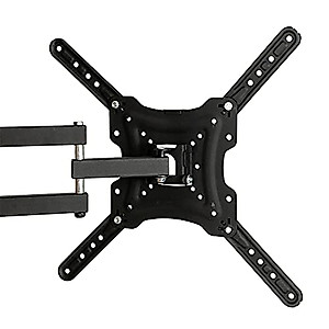 Stainless Steel Portable Monitor Stand for Most 14-55 Inches Flat Curved TVs,Universal TV Wall Bracket up to 30KG Tilting Height Adjustable, Max VESA 400x400mm