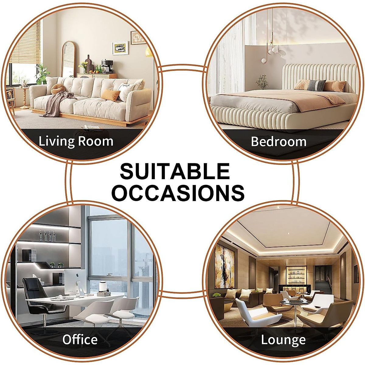 LETSHOME Electric Dual Motor Rocker Recliner USB Ports, 240 Degree Swivel Adjustable Rocking Chair with Power Headrest, Single Sofa Seat with Footrest for Living Room, XL, Brown