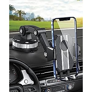 2023 New Sucker Car Phone Holder - Universal Phone Mount Dashboard Windshield Window Cell Phone Mount Super Adsorption Phone Holder with Robot Arm Car Phone Holder Automobile Fit for iPhone Smartphone