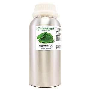 16 fl oz - Peppermint Essential Oil (100% Pure & Uncut), Aluminum Bottle - GreenHealth
