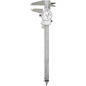 Mitutoyo 505-743 Dial Caliper, 0.1" per Rev, 0-8" Range, 0.001" Accuracy
