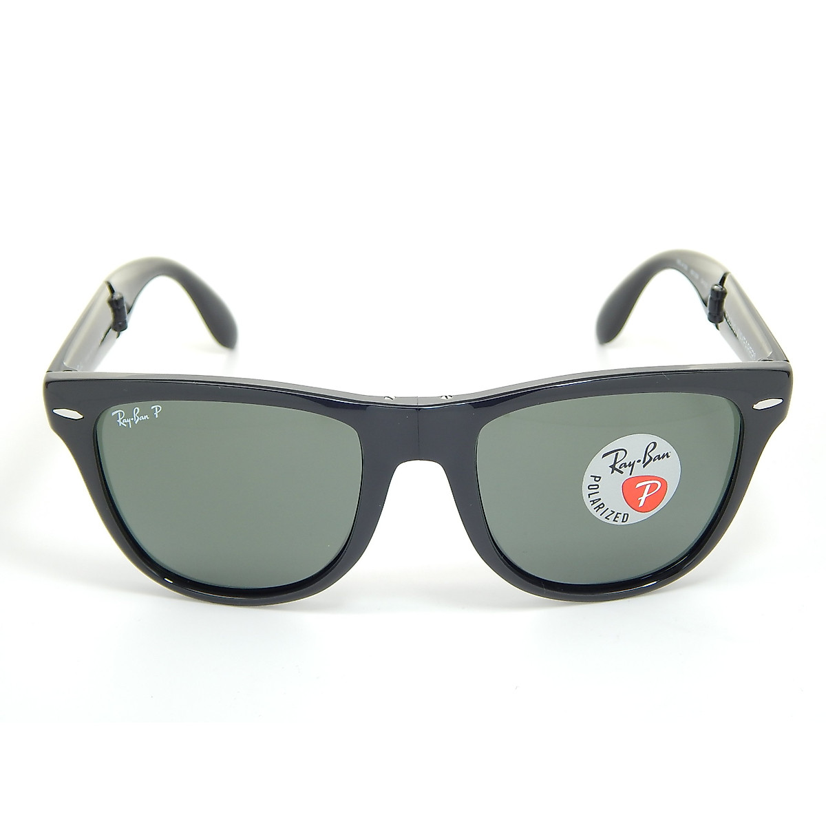 Ray Ban Folding Wayfarer RB4105 601/58 Black/Polarized Gray 54mm Sunglasses