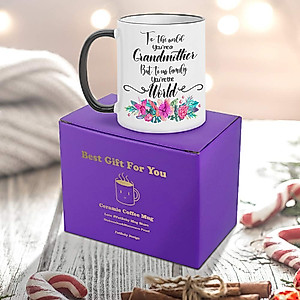 Fatbaby Grandma Birthday Gifts Mug for World Best Grandmother,Mother's Day Grandma Coffee Mug for Nana, Abuela, Granny, Mimi from Grandson,Granddaughter, Grandkids, Grandchildren