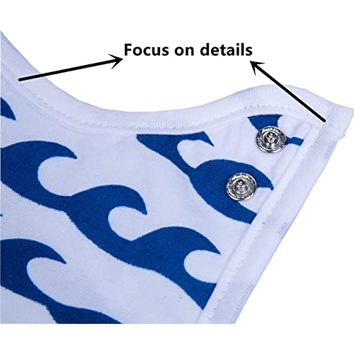 Gelisite 7 Pack Baby Cotton Absorbent Bibs for Drooling Teething