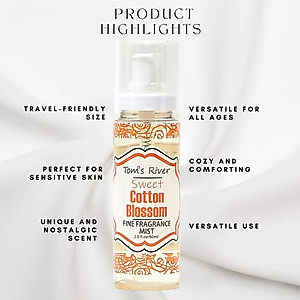 Infinix Fine Fragrance Mist Set - Baby fresh powder & Cotton Blossom - 2 fl oz/60ml - Pack of 2, Body Spray for Women, Gentle and Long Lasting Perfume for Men & Women, For Daily Use, Summer Ready